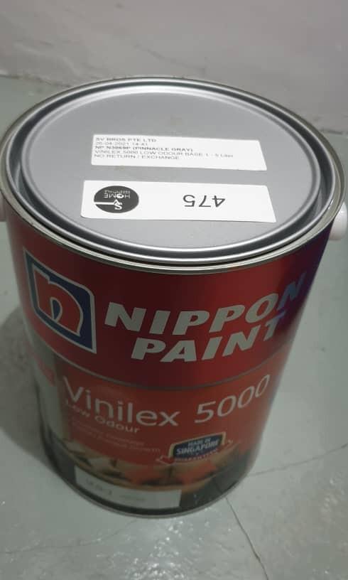 Nippon Paint -5L (Gray), Furniture & Home Living, Home Decor, Other ...