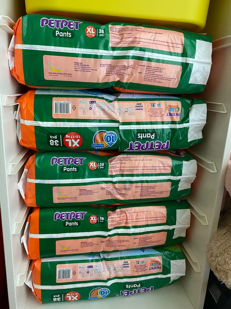 Petpet diaper (XL), Babies & Kids, Bathing & Changing, Diapers & Baby ...