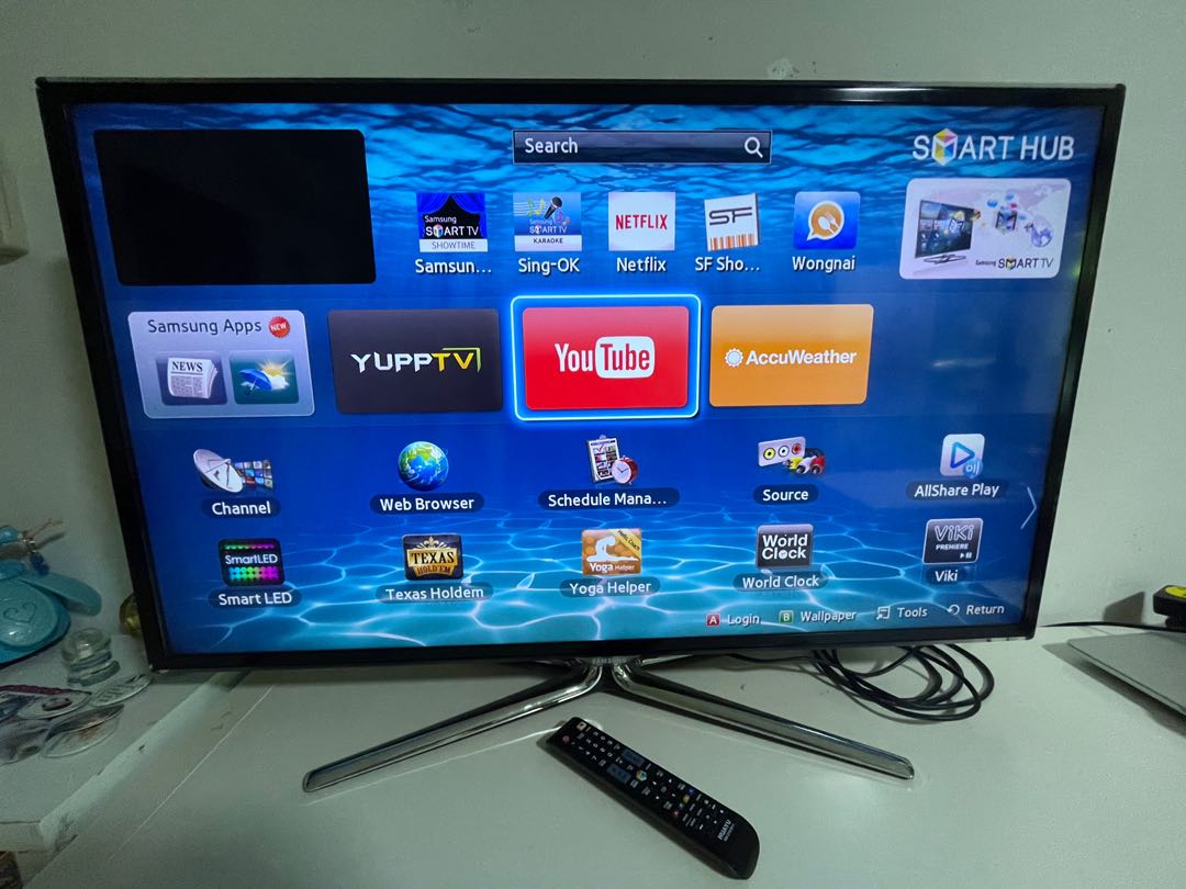 Samsung 46 LED smart tv, TV & Home Appliances, TV & Entertainment, TV ...