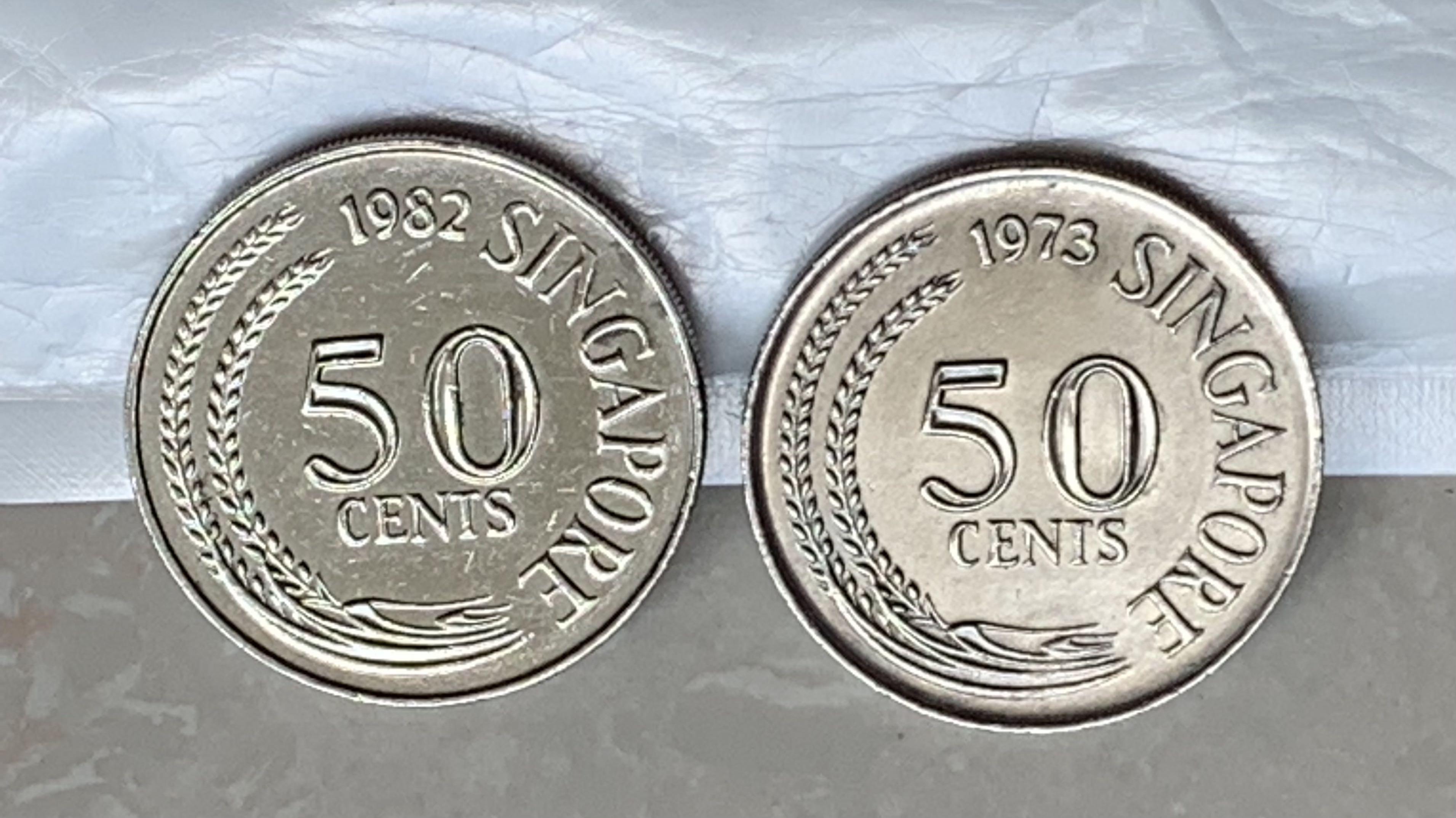 Singapore 50 cents Circulated Coins, Hobbies & Toys, Memorabilia ...