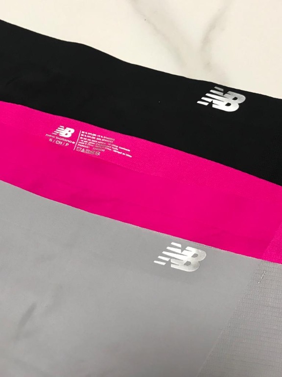 (Size: S 偏大) 現貨New Balance Seamless T - back (Black/ Pink / Grey) $30/1 ...