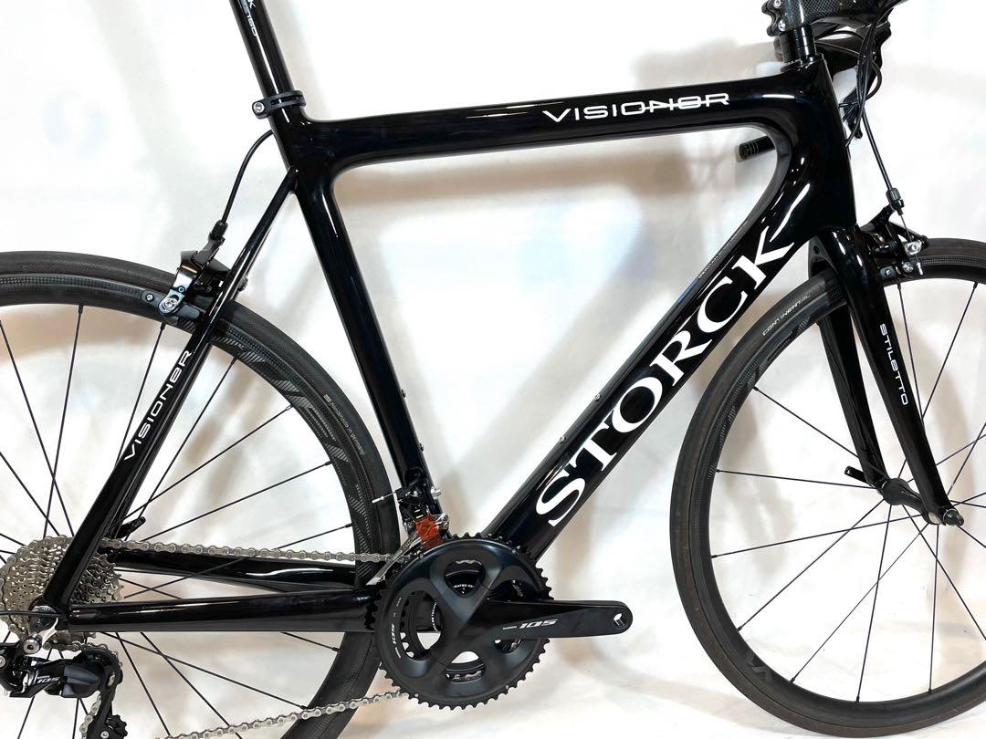 超輕全碳Storck carbon Road Bike全碳公路車r7000套件碳輪碳把碳坐管 Storck Visioner 德國碳架 ...