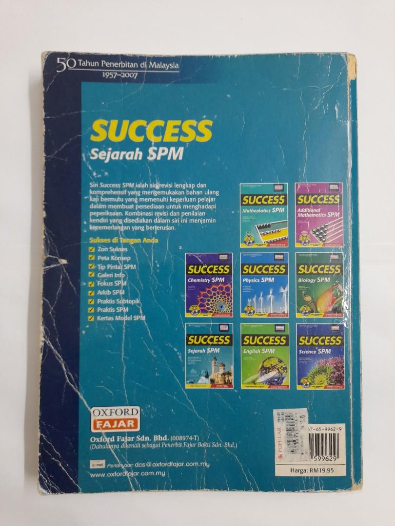 SUCCESS SPM Sejarah, Hobbies & Toys, Books & Magazines, Textbooks on ...