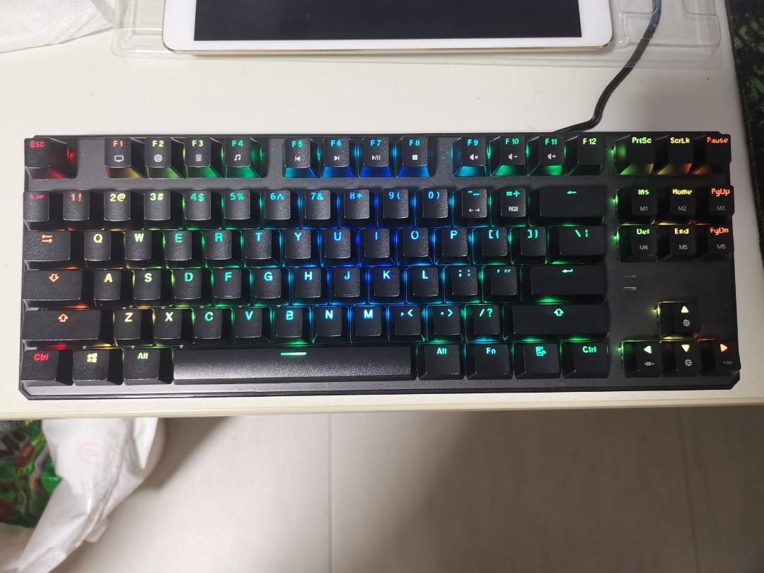 Tecware Phantom 87 keys blue switch, Computers & Tech, Parts ...