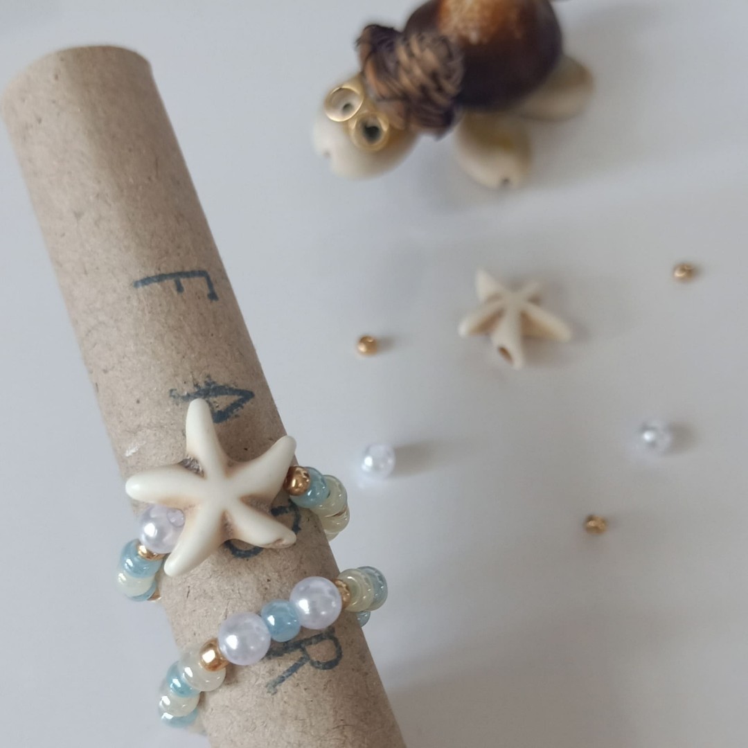 Under the sea inspired ring collection- starfish [customise resizable ...