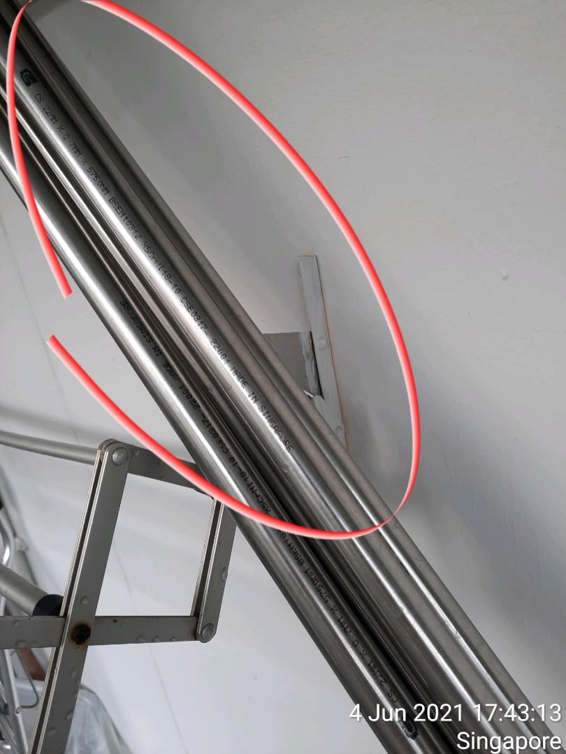 Stainless steel laundry poles (pipes washer oven ikea rental wash ...