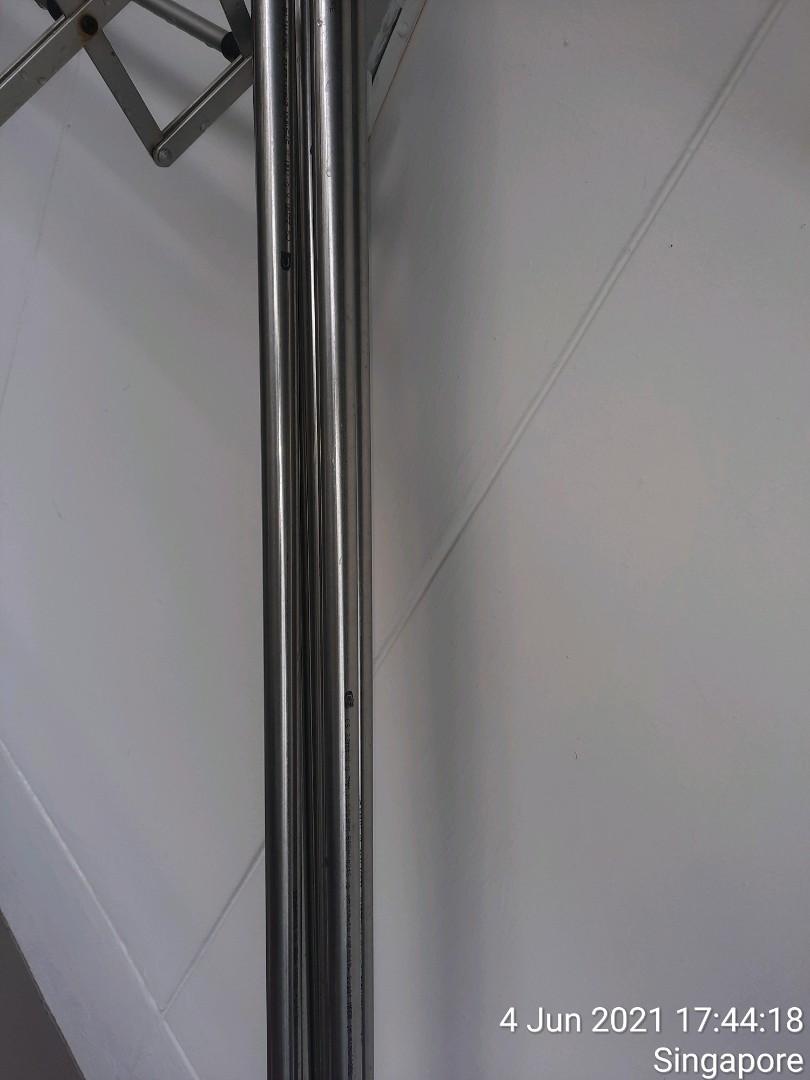 Stainless steel laundry poles (pipes washer oven ikea rental wash ...
