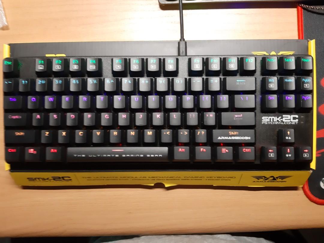 Armaggeddon SMK 2C Mechanical Gaming Keyboard Tenkeyless TKL, Computers ...