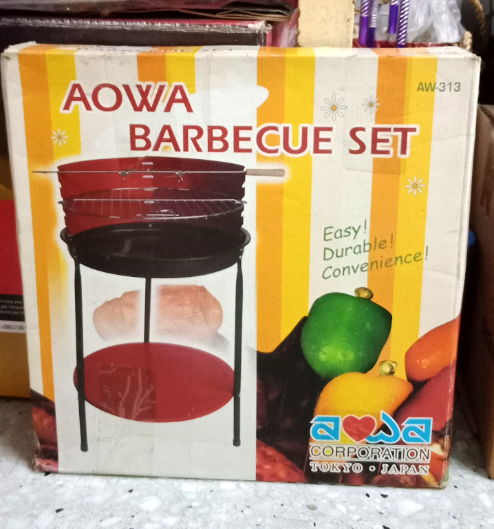 AOWA Stainless Steel Foldable BBQ Grill Set Barbecue, TV & Home ...