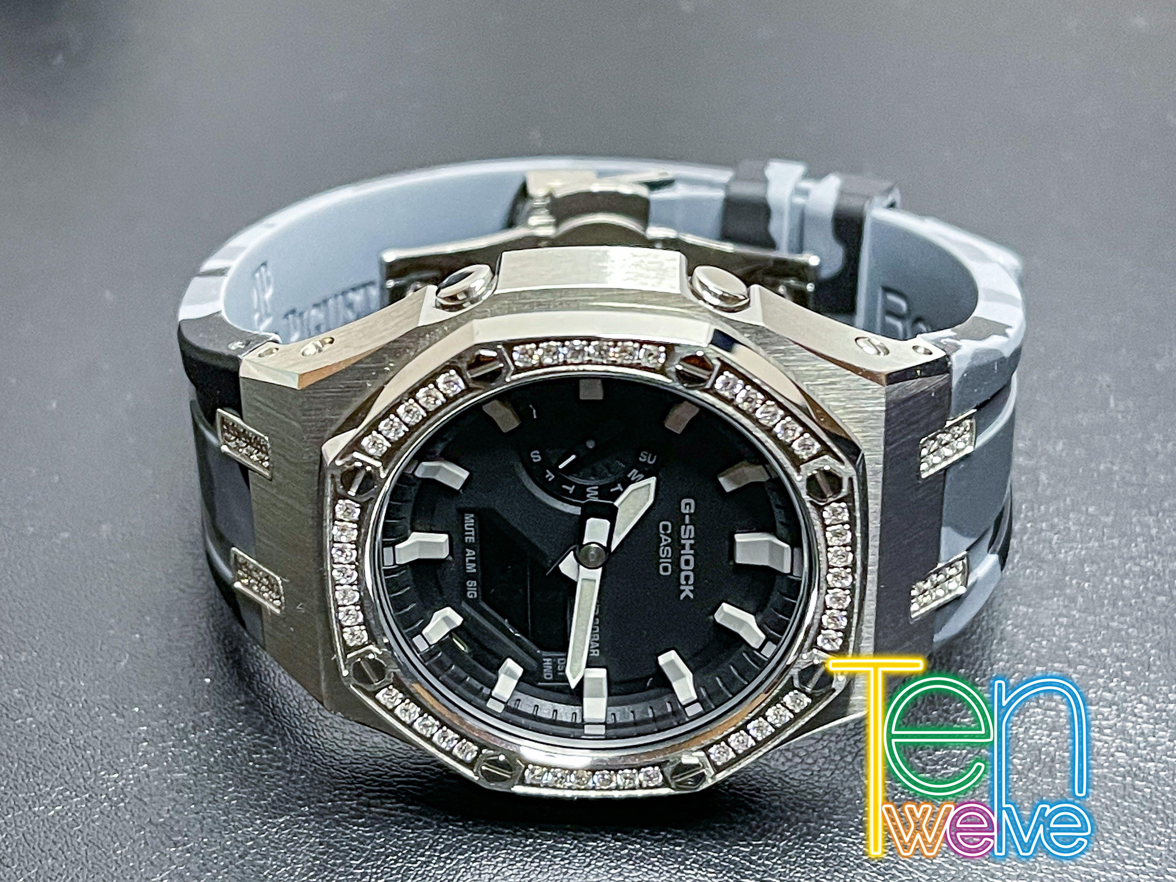 Casio G-Shock GA2100 GA2110 GA-2100 GA-2110 CasiOak Diamond Crystal ...