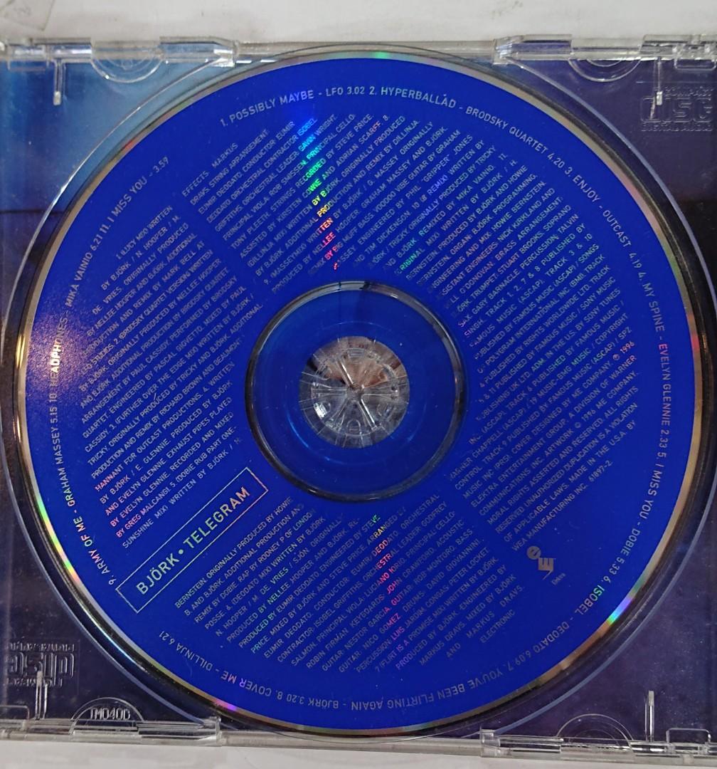 Cd bjork telegram, 興趣及遊戲, 音樂、樂器 & 配件, 音樂與媒體 - CD 及 DVD - Carousell