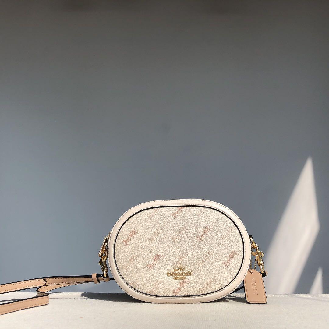 Coach Camera Bag With Horse And Carriage Dot Print, Women's Fashion ...