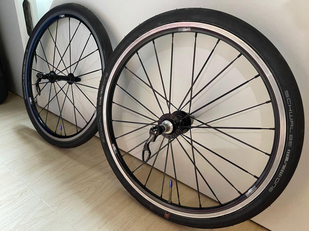 ControlTech 20” 406 wheel set - with Schwalbe One tires, Sports ...