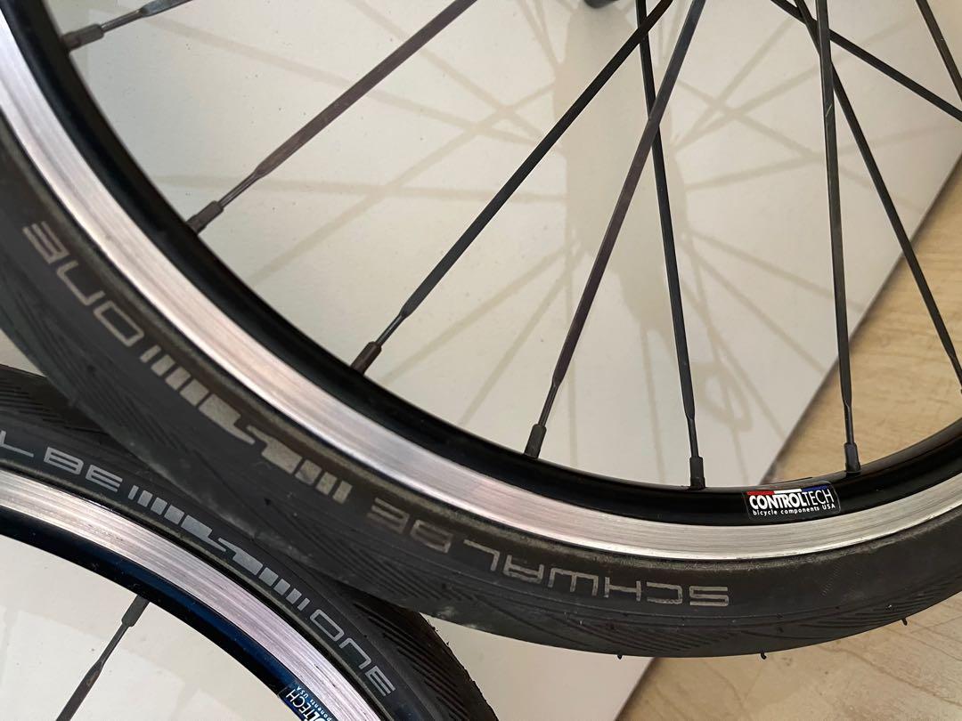ControlTech 20” 406 wheel set - with Schwalbe One tires, Sports ...