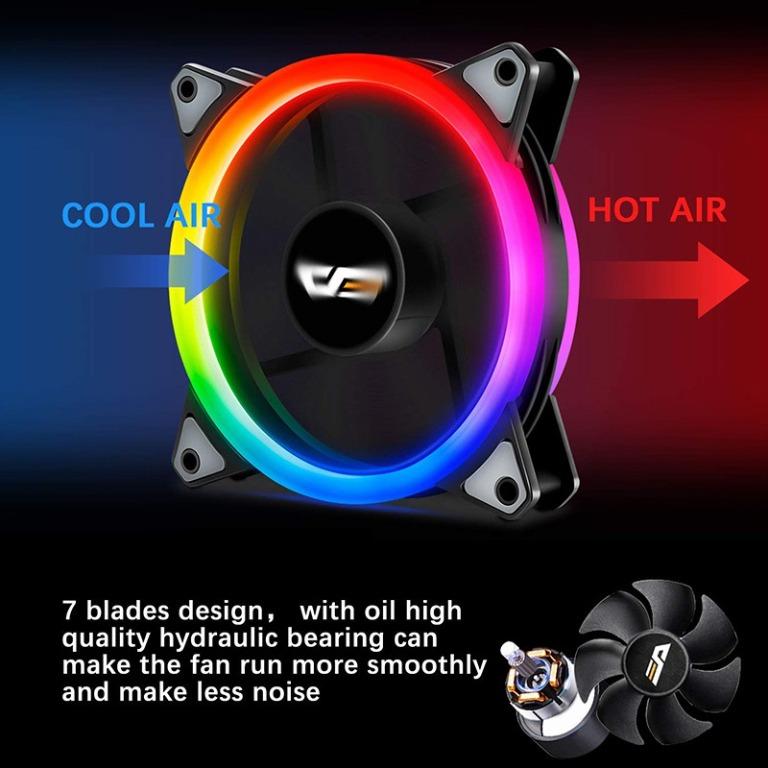 darkFlash DR12 PRO Single Fan120mm Addressable RGB LED Case Fan ...