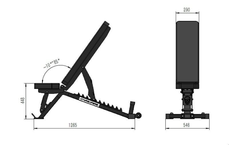 Gym Reapers Adjustable Bench BN READY STOCK, Sports Equipment, Exercise ...
