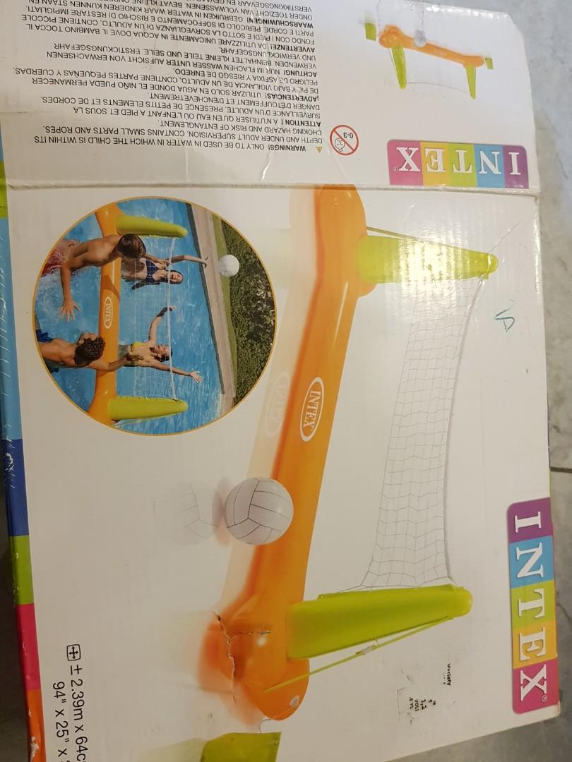 Intex Inflatable Pool Volleyball Set Inflatable 95 in. X 24 in. 32 in ...