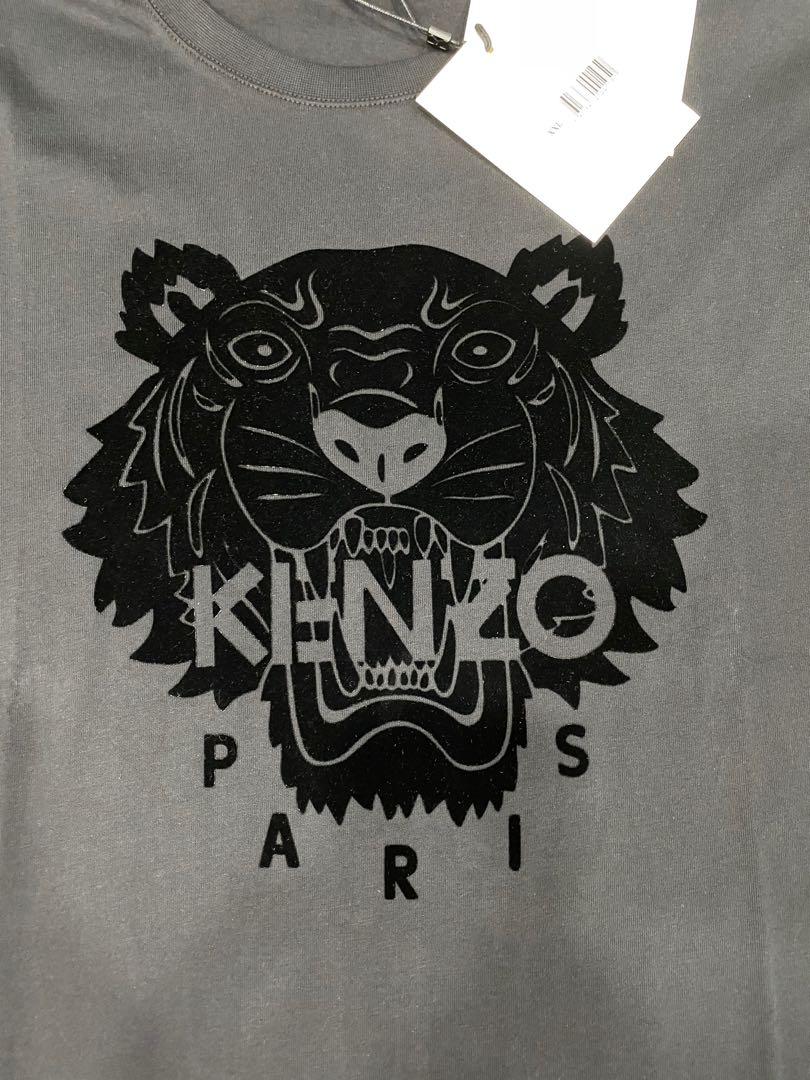 Kenzo Flock Tiger Head, Women's Fashion, Tops, Shirts on Carousell