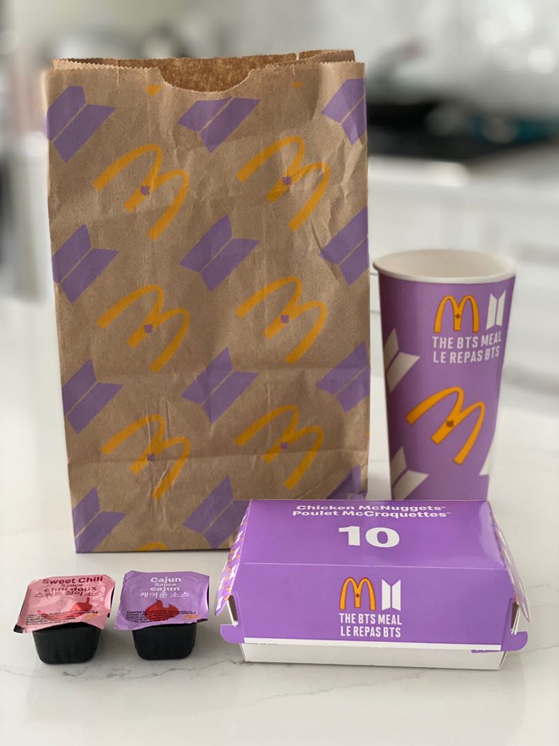 Limited edition BTS McDonald’s packaging, Hobbies & Toys, Memorabilia ...