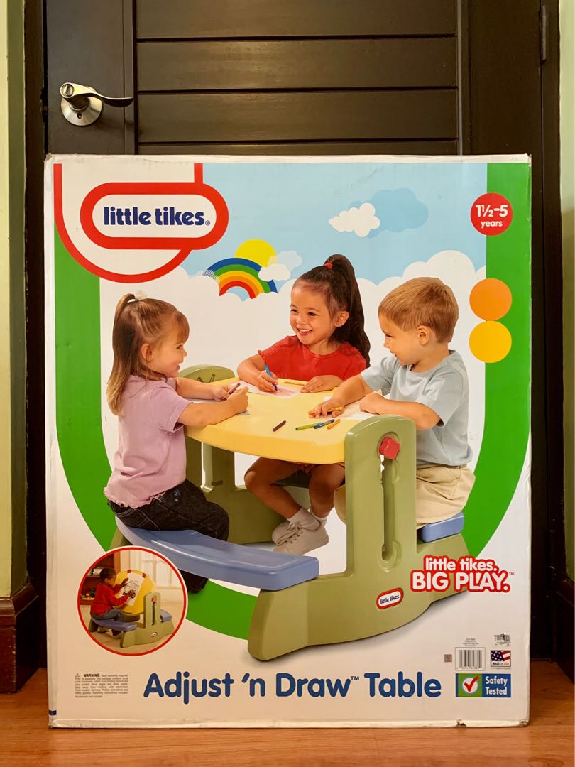 Little Tikes Adjust and Draw Kids Table, Babies & Kids, Baby Nursery ...