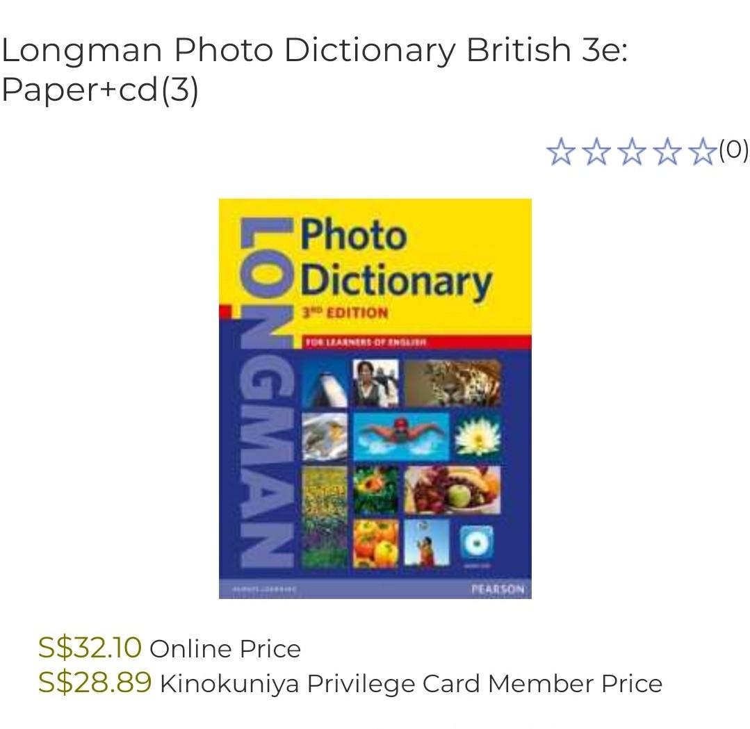 Longman Photo Dictionary with Audio CDs, Hobbies & Toys, Books ...