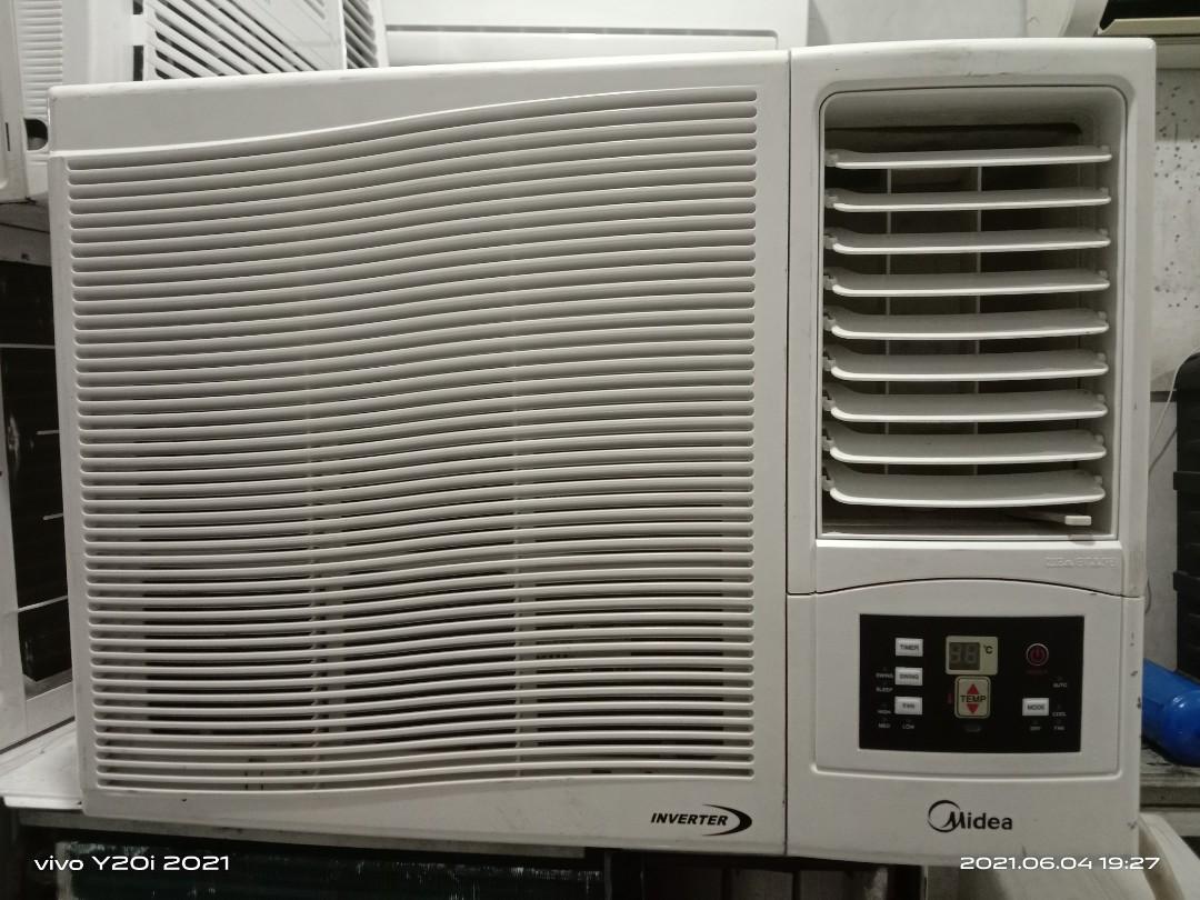 Midea 1hp inverter window type, TV & Home Appliances, Air Conditioning ...