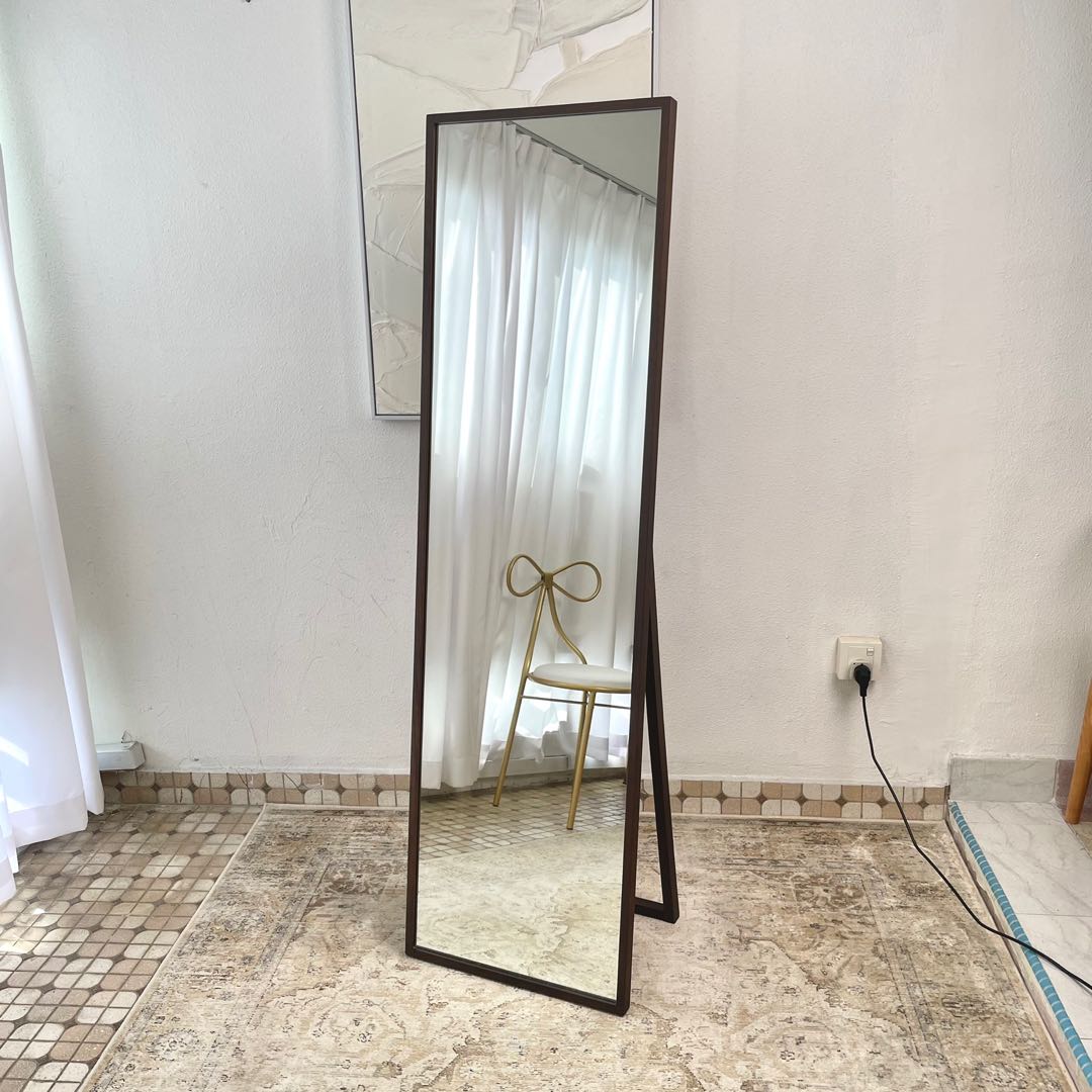 Muji standing mirror, Furniture & Home Living, Furniture, Shelves ...