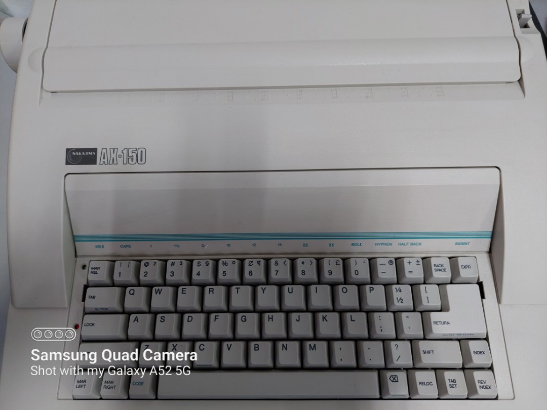 Nakajima AX-150 Typewriter, Computers & Tech, Office & Business ...