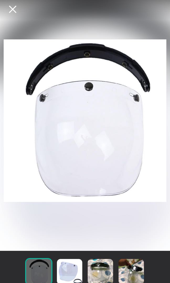 New Bubble visor + adapter for cafe racer helmets, Motorcycles ...