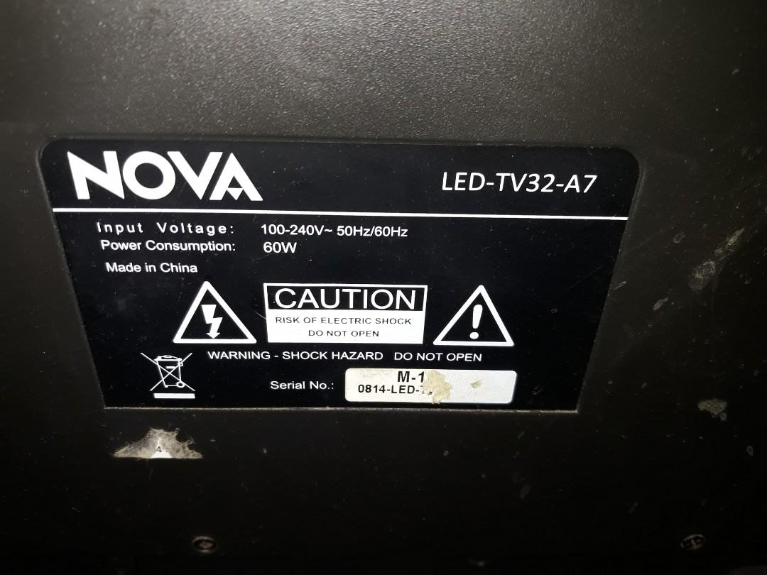 NOVA LED TV 32", TV & Home Appliances, TV & Entertainment, TV on Carousell