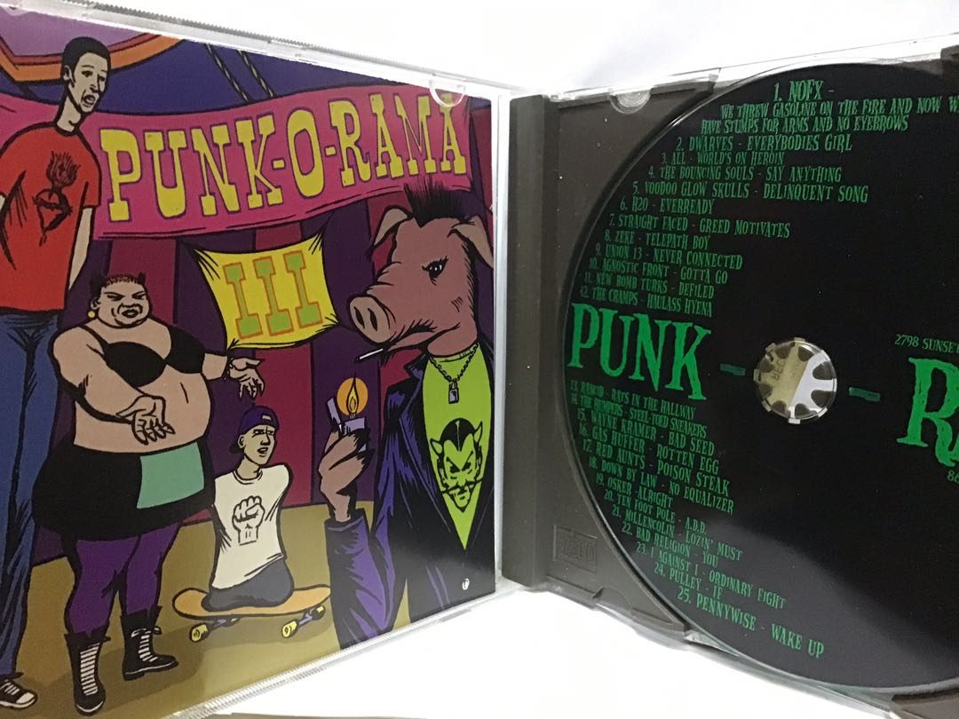 ORIGINAL US PRESS Punkorama Punk-O-Rama III OOP 1998 USA CD SUPERIOR ...
