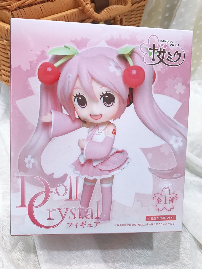 -Original- TAITO Hatsune Miku Sakura Miku Figure -Doll Crystal ...