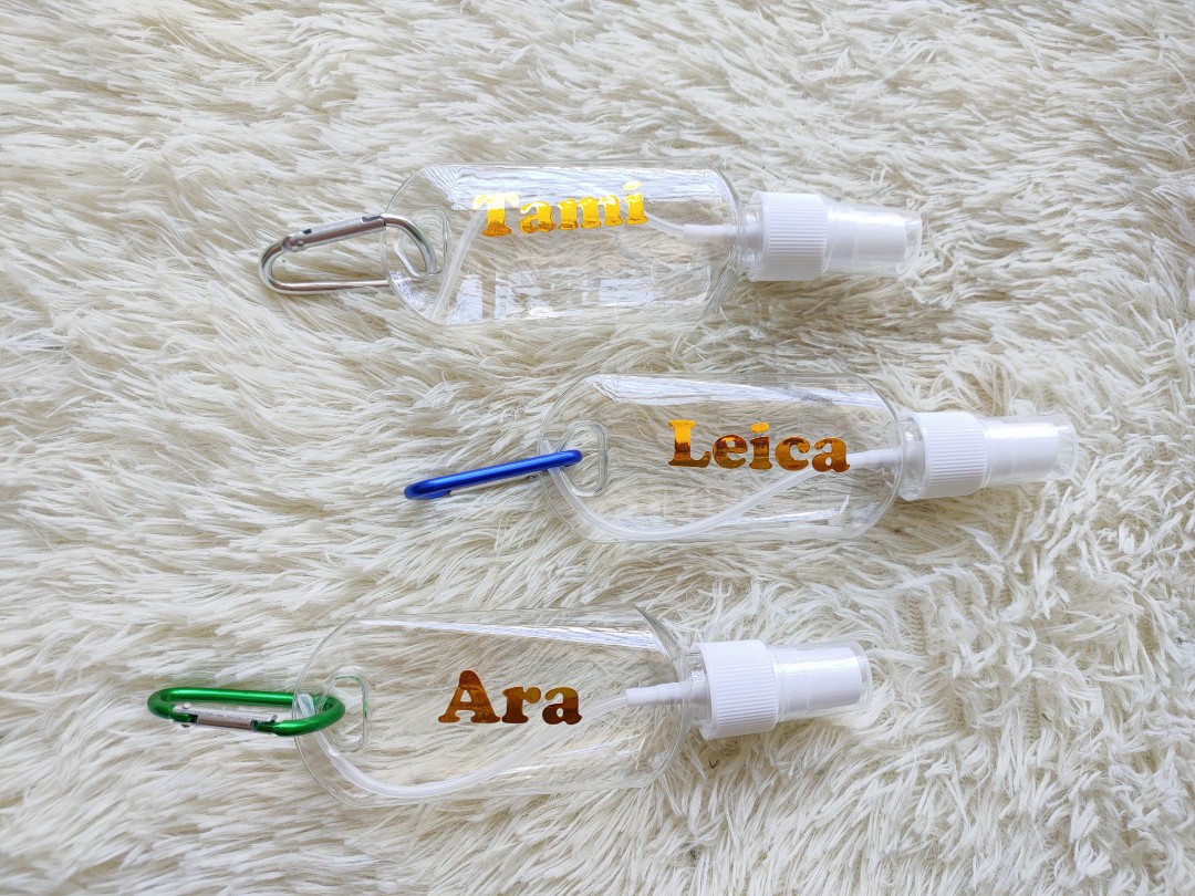 Personalized Alcohol Spray bottle, Beauty & Personal Care, Sanitizers ...