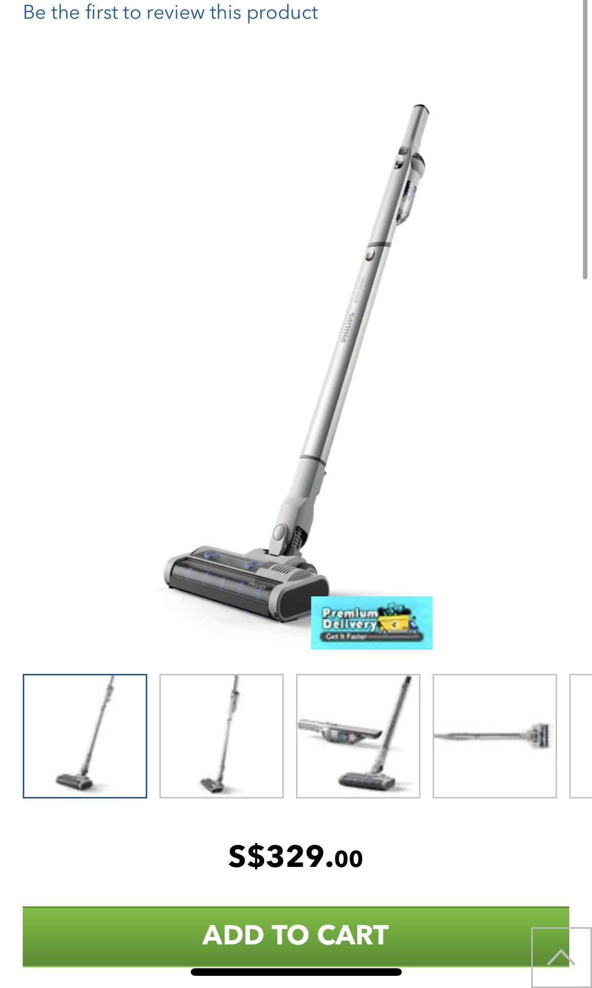 PHILIPS XC4201 Cordless HandStick Vacuum, TV & Home Appliances, Vacuum ...