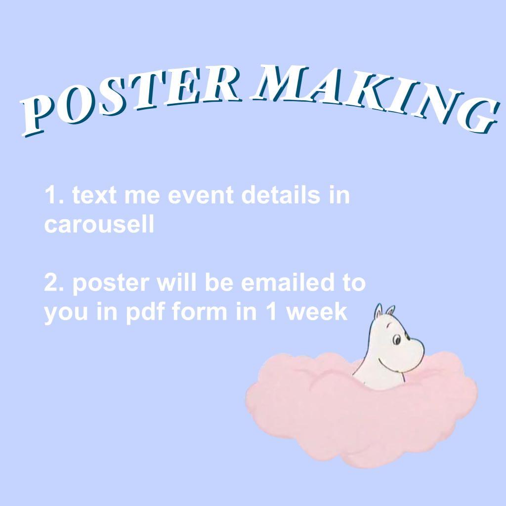 graphic designing poster making service for any event, Services, Others ...