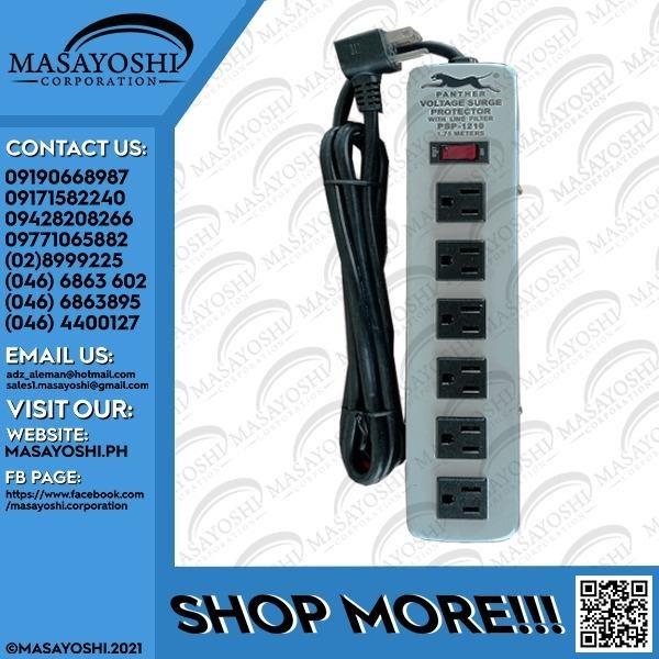 PSP 1210 6 Gang Extension Cord w/ Switch and 1.75 Meter Wire Voltage ...
