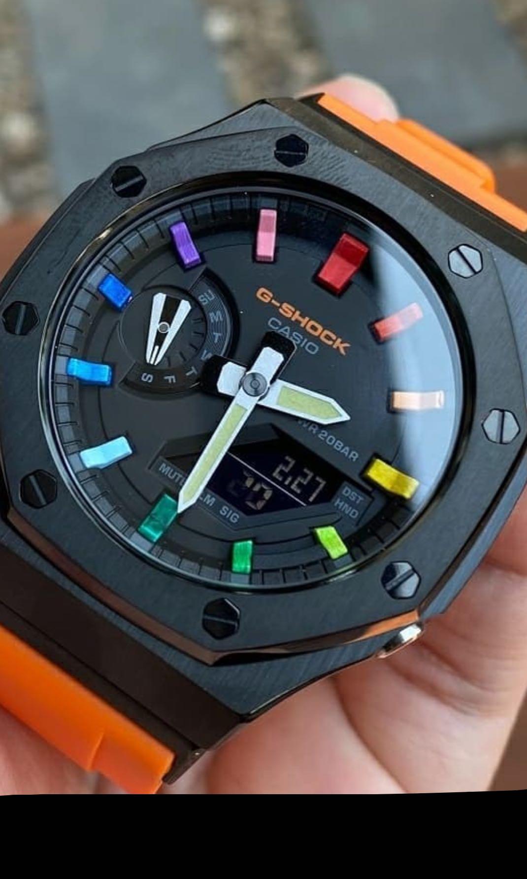 Rainbow mod markers glitter colors ga2100 ga2110 ga-2100 ga-2110, Men's ...