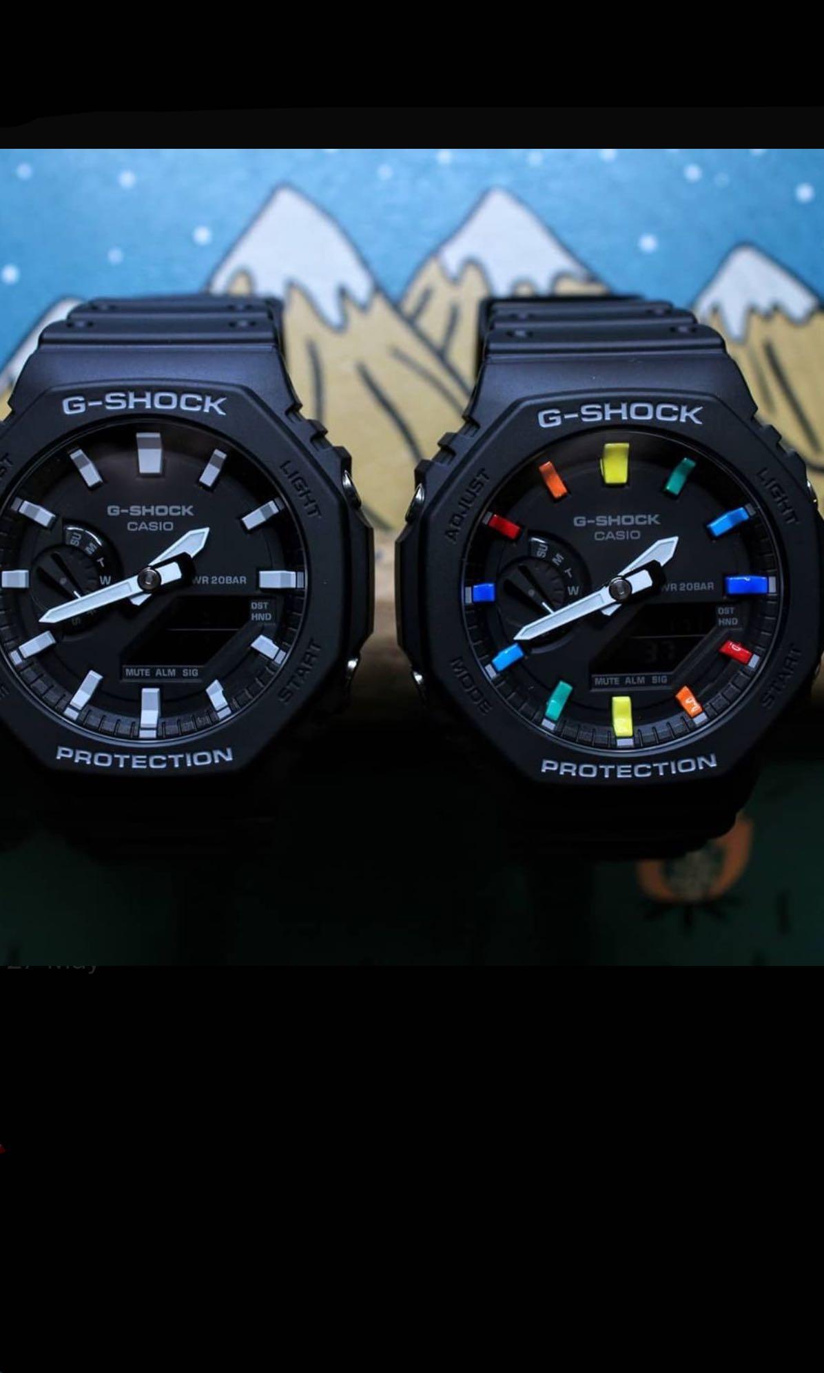 Rainbow mod markers glitter colors ga2100 ga2110 ga-2100 ga-2110, Men's ...