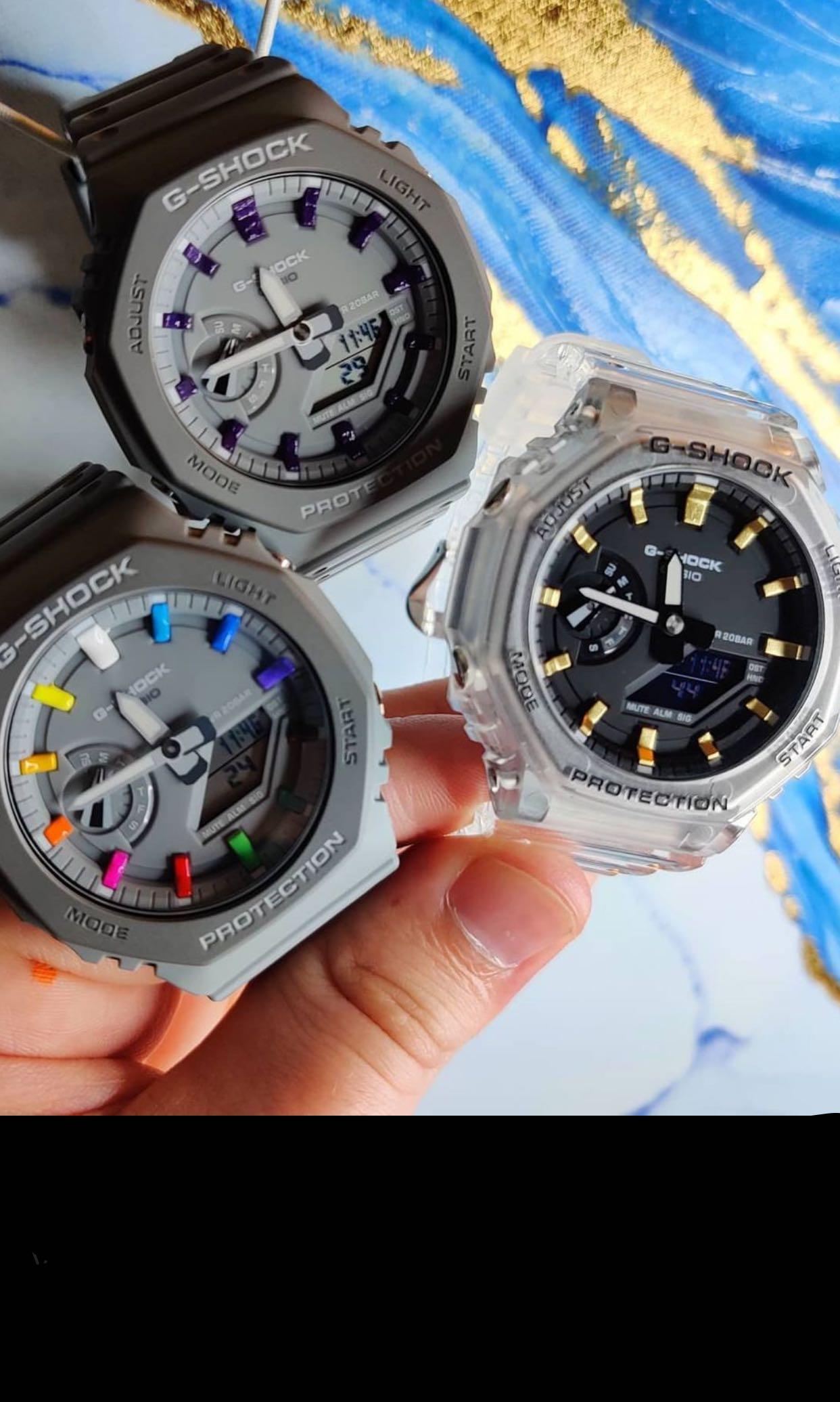 Rainbow mod markers glitter colors ga2100 ga2110 ga-2100 ga-2110, Men's ...