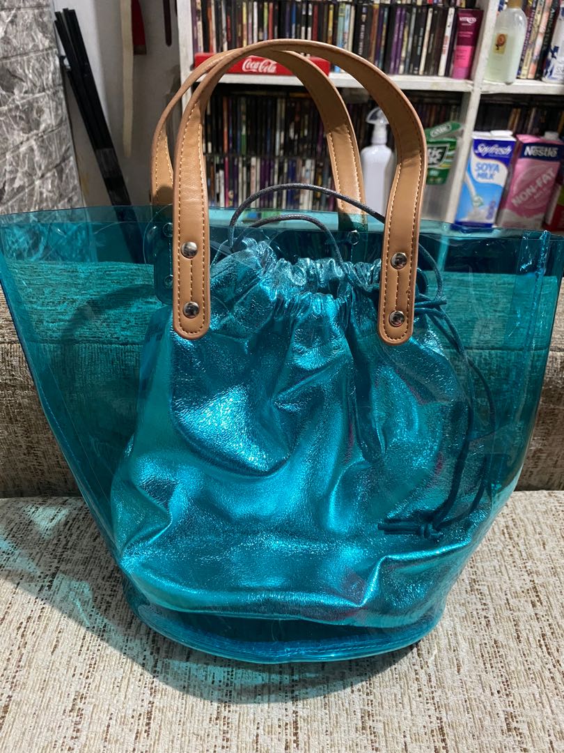 See through tote bag, Luxury, Bags & Wallets on Carousell