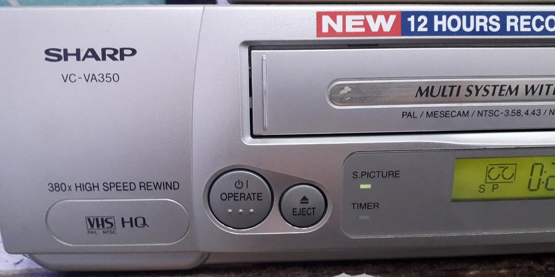 Sharp VHS/VCR/Video Cassette Player/Recorder, TV & Home Appliances ...
