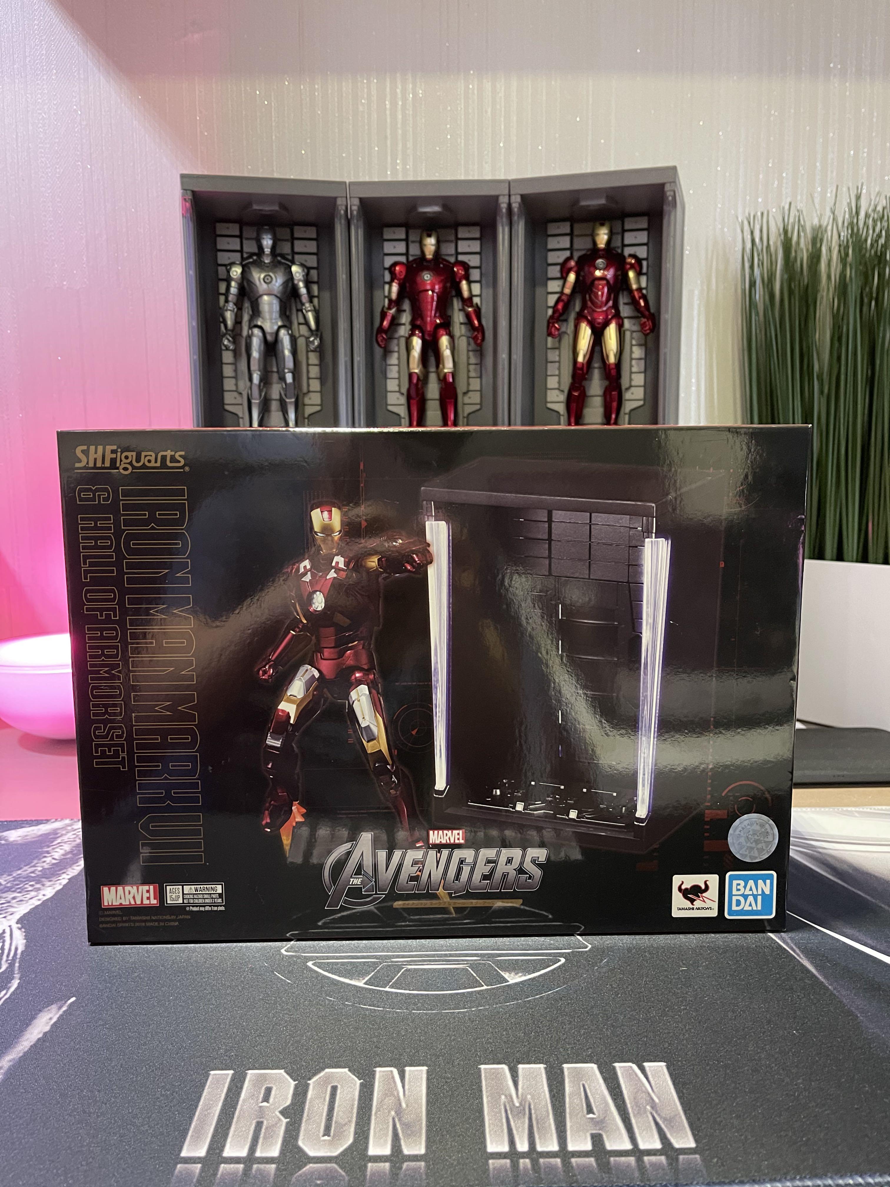 S.H.Figuarts SHF Iron Man MK7 with Hall of Armor Sets, Hobbies & Toys ...