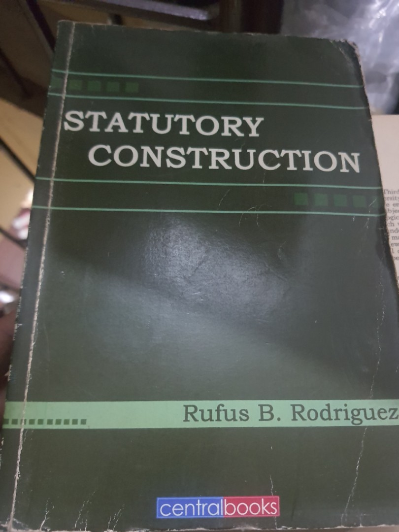 Statutory construction law book, Hobbies & Toys, Books & Magazines ...