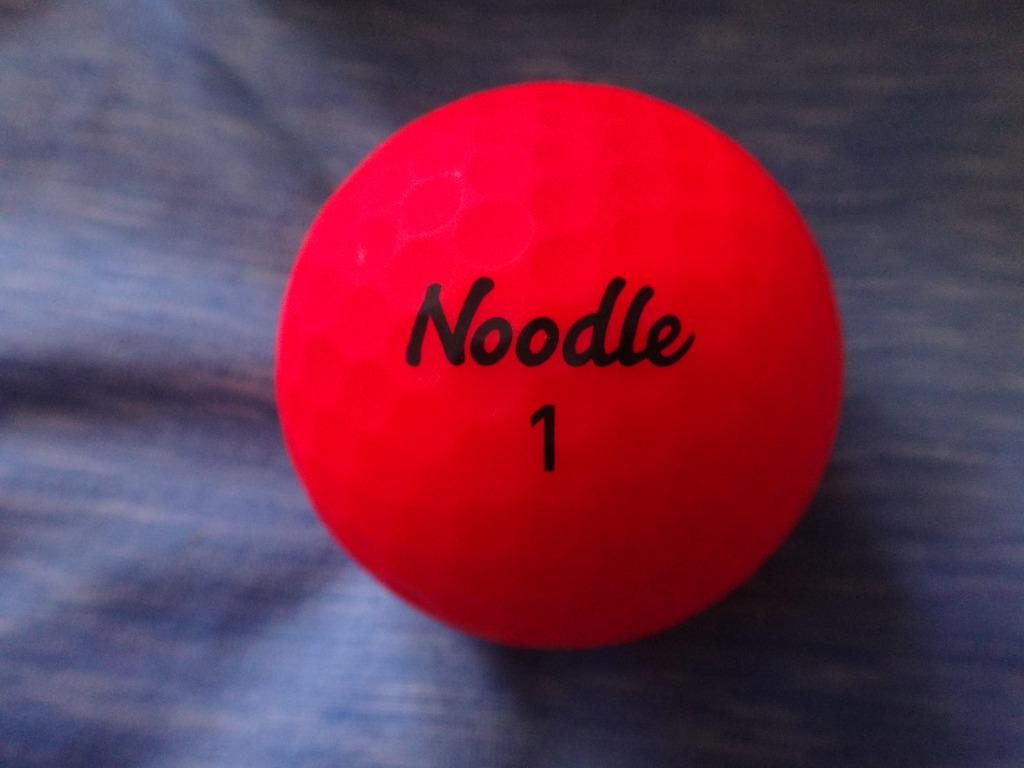 Taylor Made Noodle Golf Balls 12-Pack Neon Red NewUSA, Sports Equipment ...