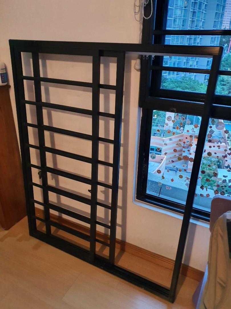 WINDOW GRILL ALUMINIUM - LOCKABLE, Furniture & Home Living, Security ...