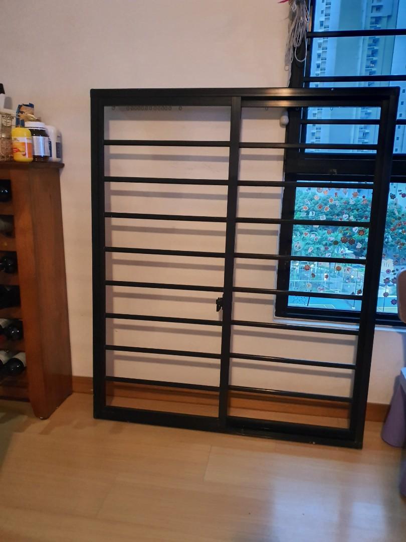 WINDOW GRILL ALUMINIUM - LOCKABLE, Furniture & Home Living, Security ...