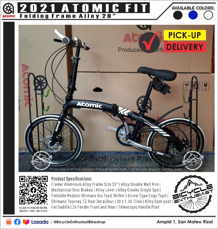 2021 Atomic Fit Folding Frame Alloy 20", Sports Equipment, Bicycles ...