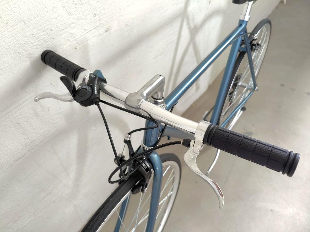 [7-Speed/Navy Blue/Black] KOLOR City Bike Bicycle Classic Vintage Retro ...