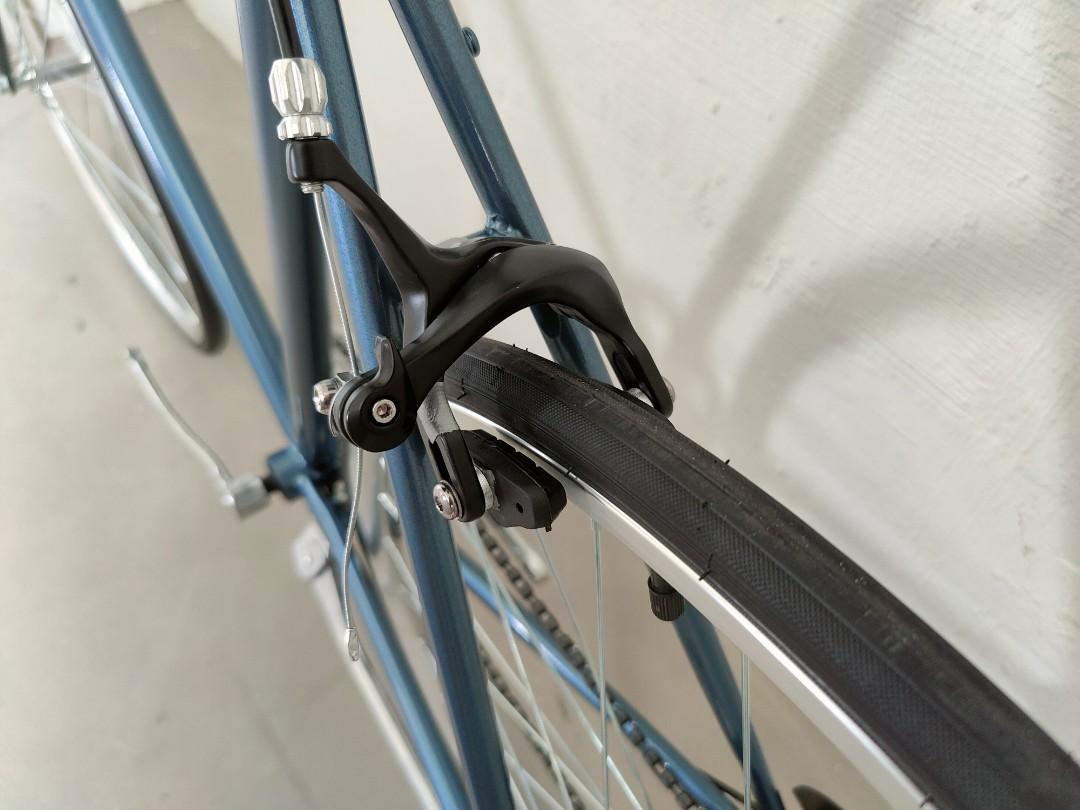 [7-Speed/Navy Blue/Black] KOLOR City Bike Bicycle Classic Vintage Retro ...