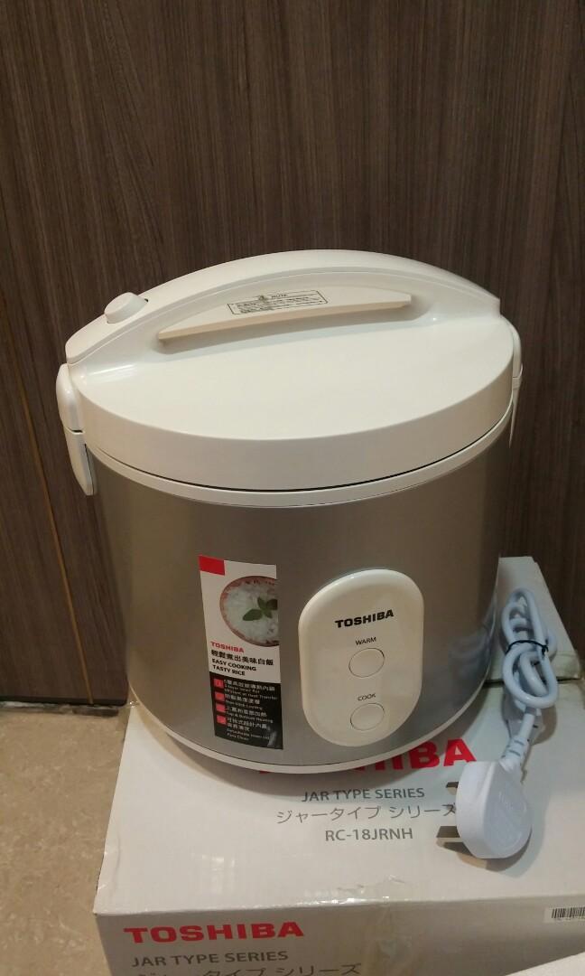 電飯煲 Rice Cooker 東芝 Toshiba RC-18JRNH 99% New 新, 家庭電器, 冷氣機及暖風機 - Carousell